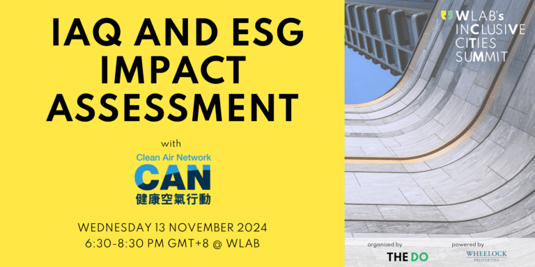 IAQ and ESG Impact Assessment #WICS24 - ReThink HK