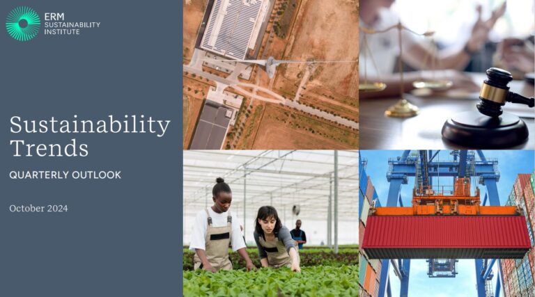 ERM: Sustainability Trends Quarterly Outlook - October 2024 - ReThink HK